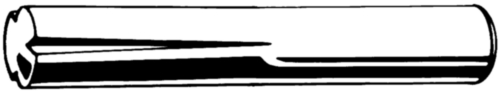 Goupille d’ajustage cannelée DIN 1472 Acier inoxydable (Inox) A1 (51586) | Fabory