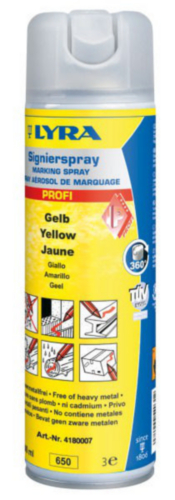 LYRA MARK SPRAY 4180007 GEEL/JAUNE (4084900540312) | Fabory